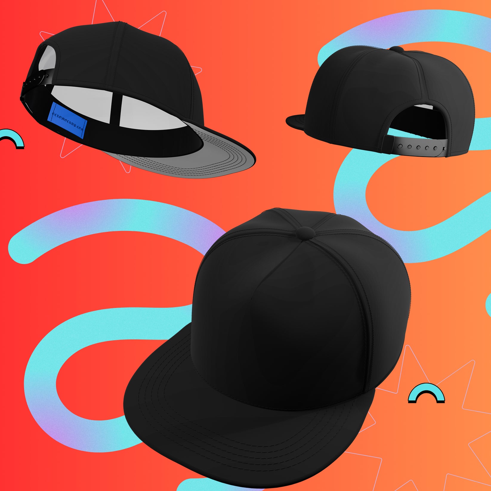 HATS & BOX 3D PROCREATE – Eclomockup