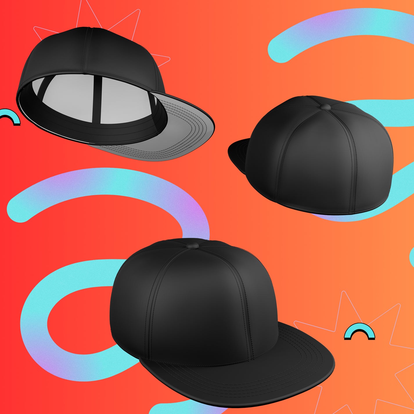 HATS & BOX 3D PROCREATE – Eclomockup
